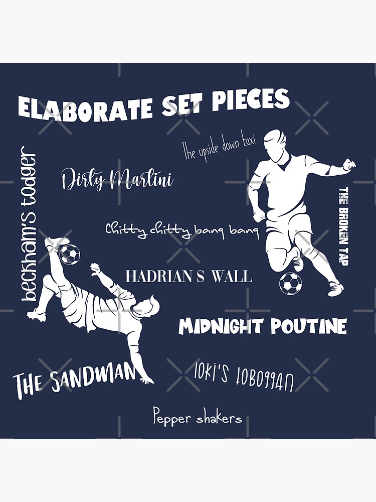 "Trick Plays and Elaborate set pieces" Sticker for Sale by Wenby ...