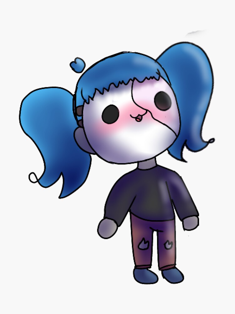 "Sally face Chibi Sticky!" Sticker for Sale by KawaiiSticks | Redbubble