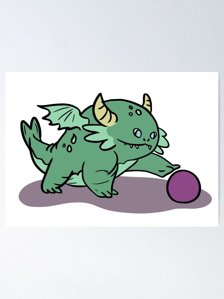 "Friend Shaped Dragon" Poster by MajesticWeasel | Redbubble
