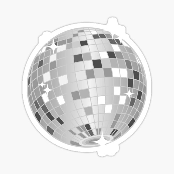 "Disco Ball Retro Design" Sticker for Sale by nowcallmeval | Redbubble