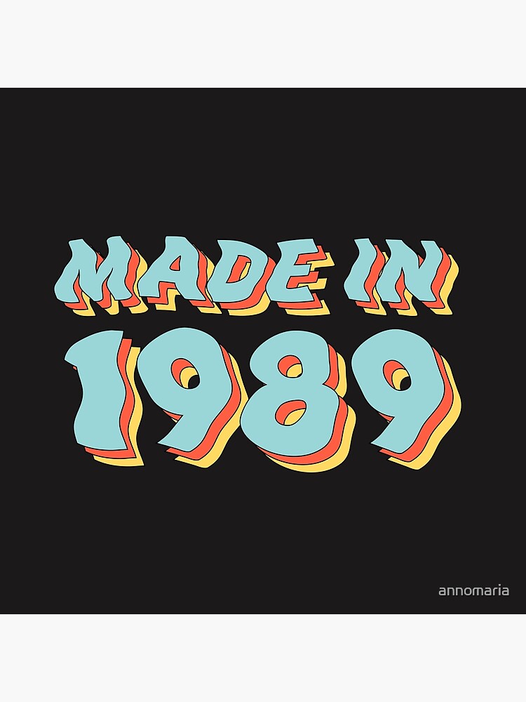 "Made in 1989 stickers, Made In The 80s, car stickers, bumper stickers ...