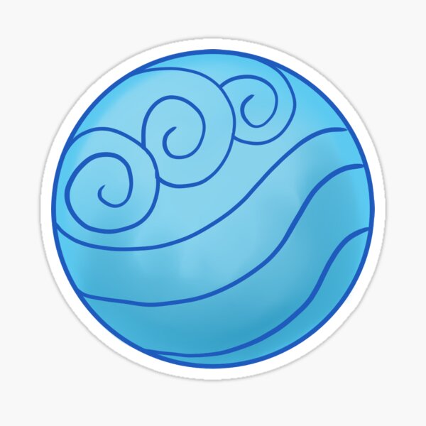 "Watertribe symbol ATLA" Sticker for Sale by Spell-the-Bee | Redbubble