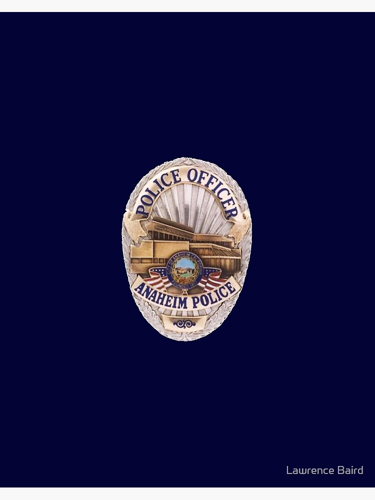 "Anaheim California Police Badge" Art Board Print for Sale by ...