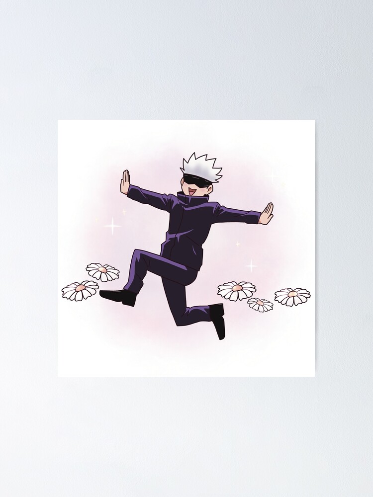 "Gojo Satoru flower field scene" Poster by kiikami | Redbubble
