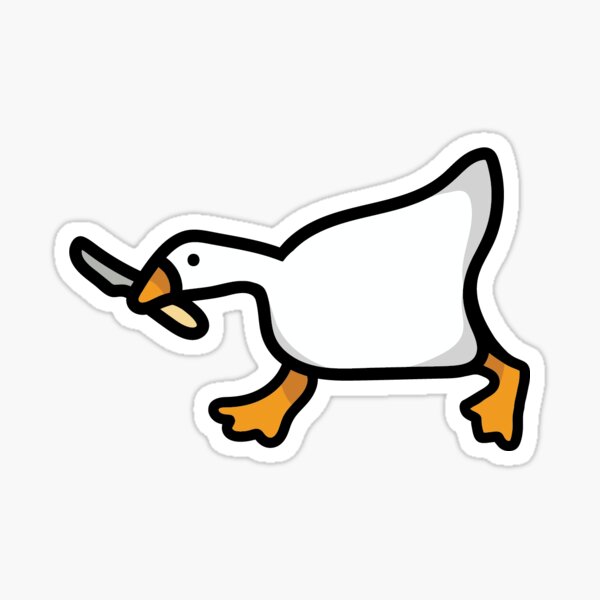 "Goose Game Sticker" Sticker for Sale by TheBoyDraws | Redbubble