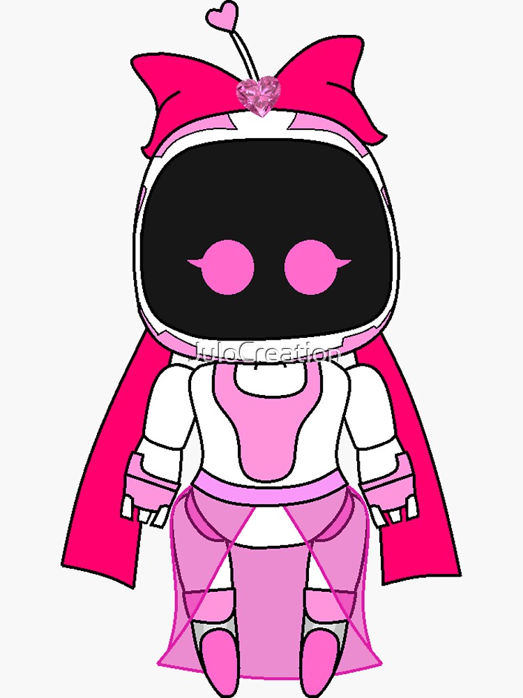 "Pink and Cute Astrobot" Sticker for Sale by JuloCreation | Redbubble