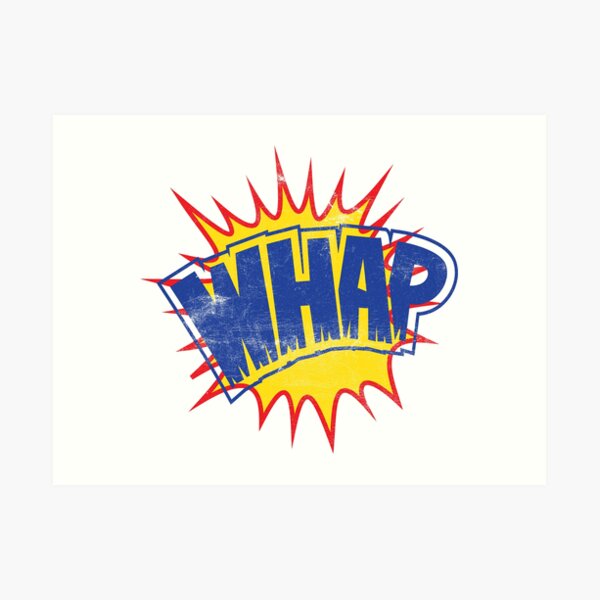 "Whap Old School Comic Art" Art Print by Fathom204 | Redbubble