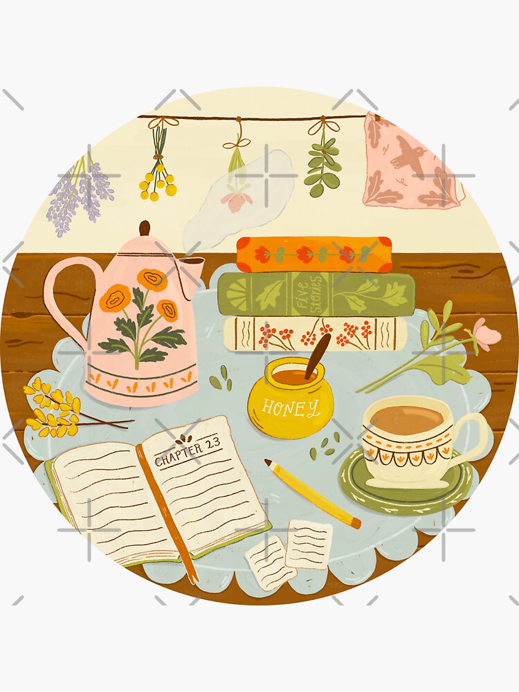 "Reading Break" Sticker for Sale by ohjessmarie | Redbubble