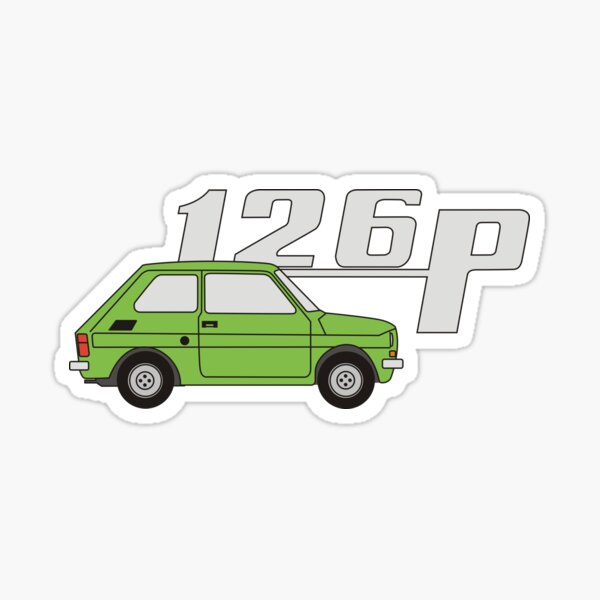 "Fiat 126p" Sticker by crazymel | Redbubble