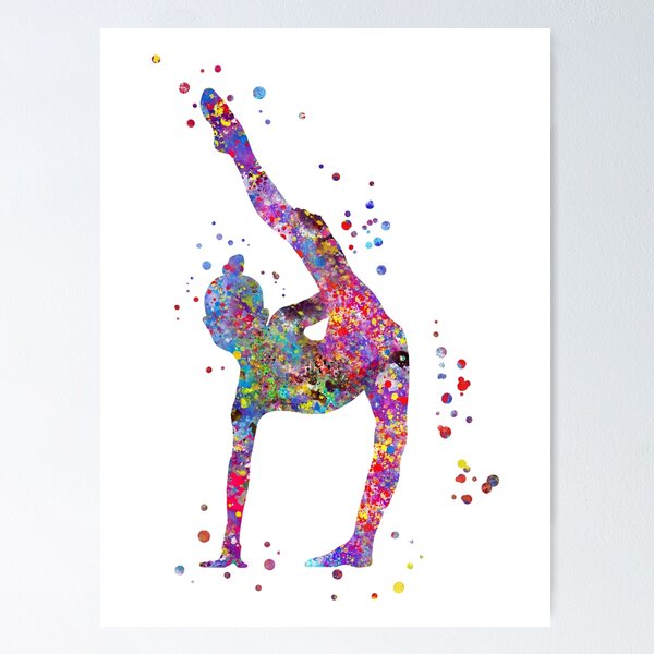 "Gymnastics girl" Poster for Sale by Rosaliartbook | Redbubble