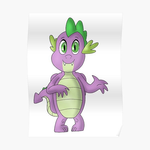 "My Little Pony- Spike" Poster for Sale by Misseljebel | Redbubble