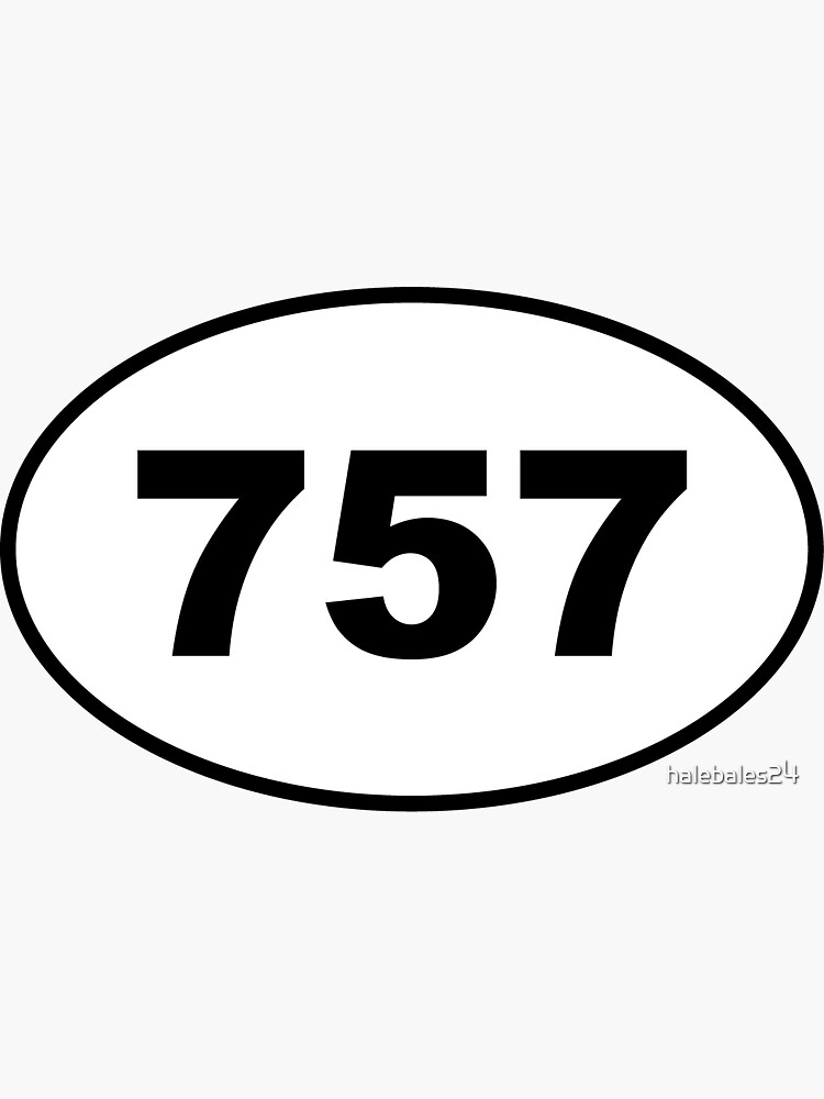 "757 Area Code" Sticker for Sale by halebales24 | Redbubble