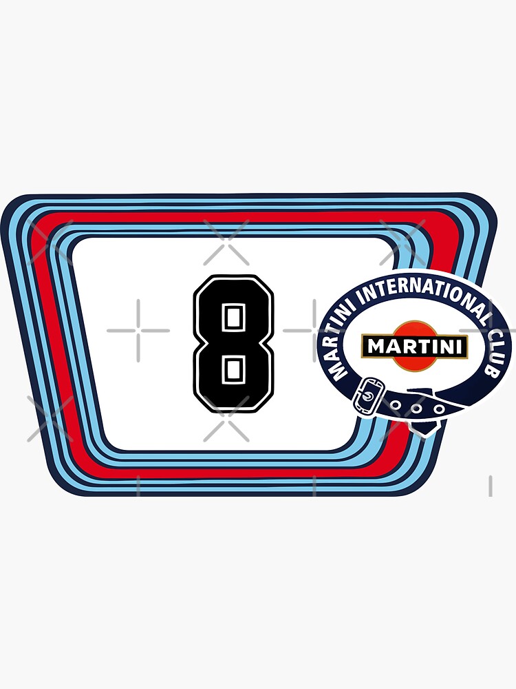 "Martini Racing 911 RSR 1973 No.8" Sticker for Sale by Speedbirddesign ...