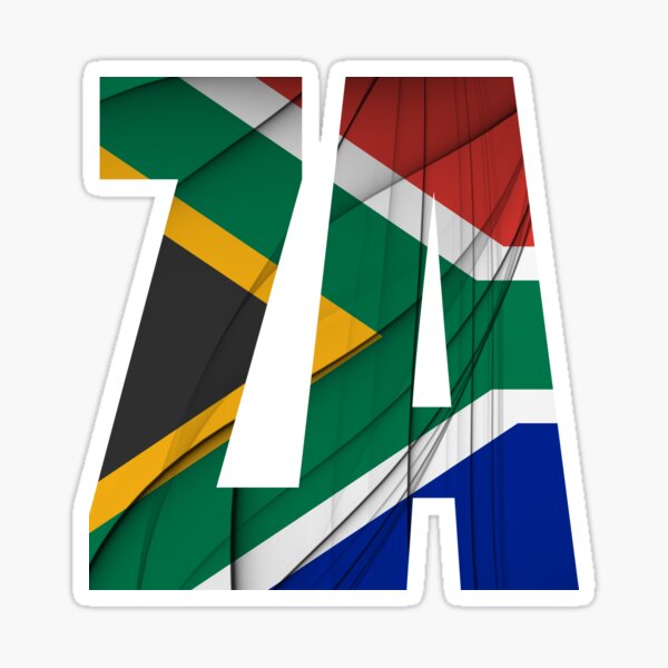 "ZA - South Africa Flag" Sticker for Sale by cidolopez | Redbubble