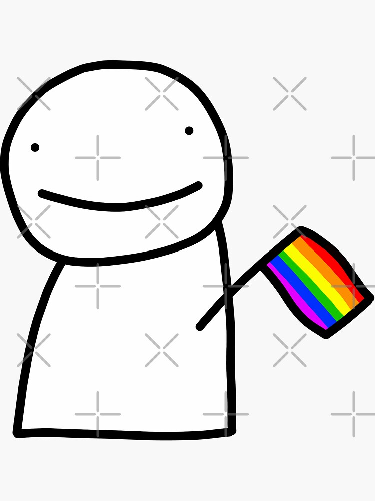 "dream blob with pride flag" Sticker for Sale by sezalilly | Redbubble