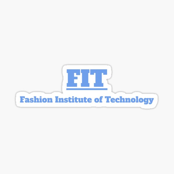 "FIT Fashion Institute of Technology Blue Varsity" Sticker by ...