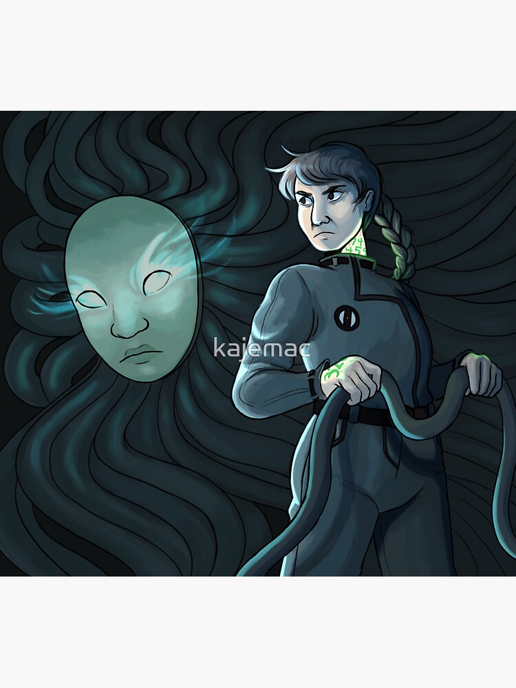 "amelia hughes (infinity train)" Sticker by kajemac | Redbubble