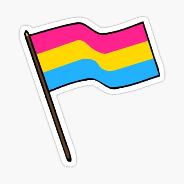 "Pan Pride Flag" Sticker by duke-of-dykes | Redbubble
