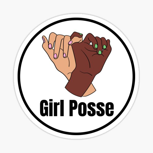 "Girl Posse Girl Power Lifestyle" Sticker for Sale by Alegor | Redbubble