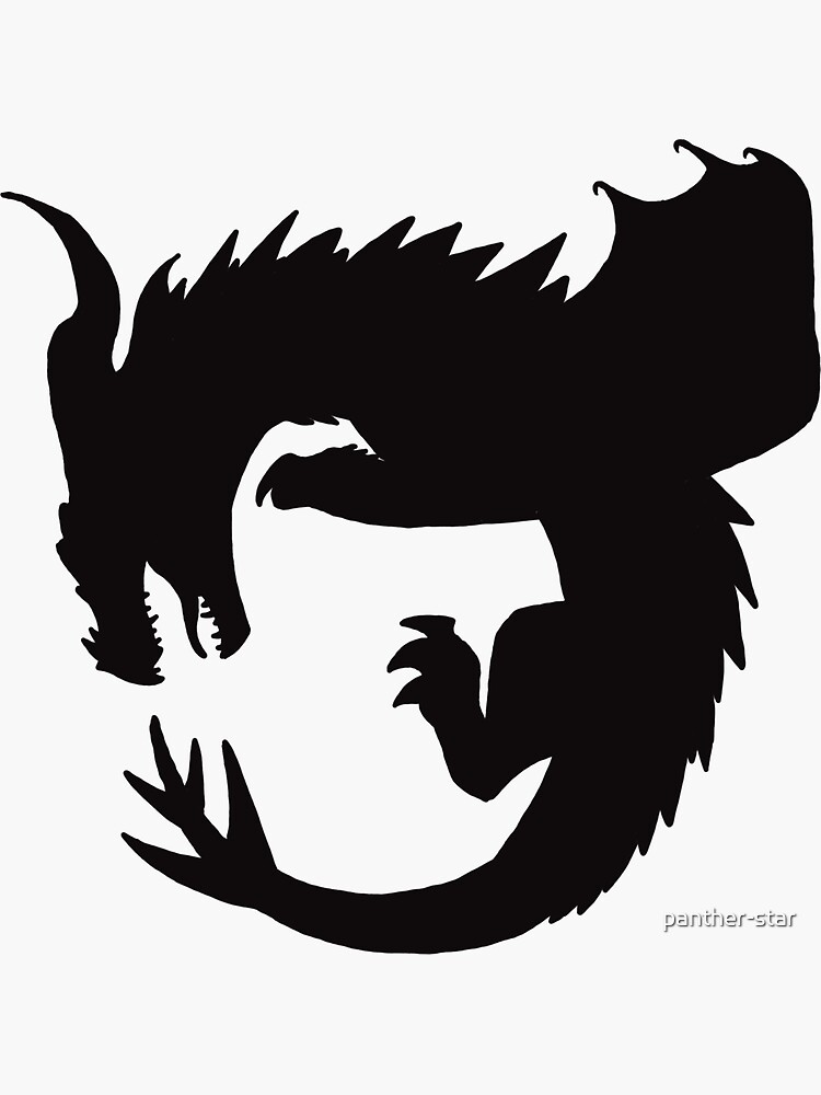 "Elder Scrolls V Skyrim Alduin Logo" Sticker for Sale by panther-star ...