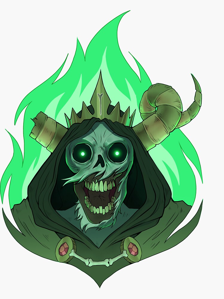 "The Lich" Sticker for Sale by ArtByCrouton | Redbubble