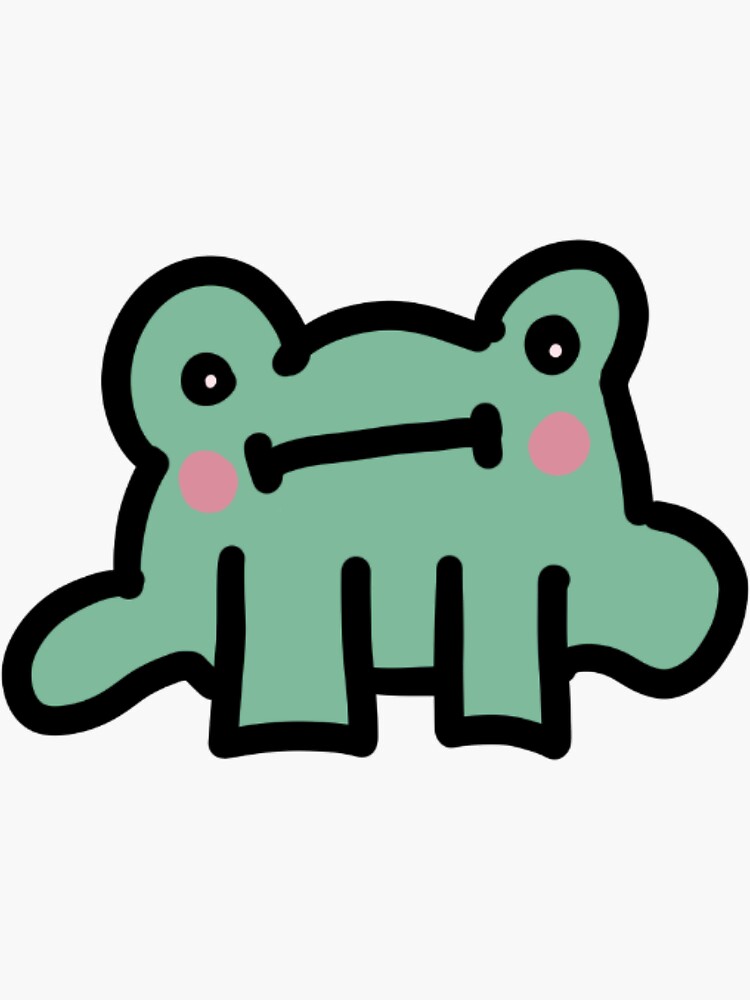 "Frog No Background" Sticker for Sale by CyanCollette | Redbubble