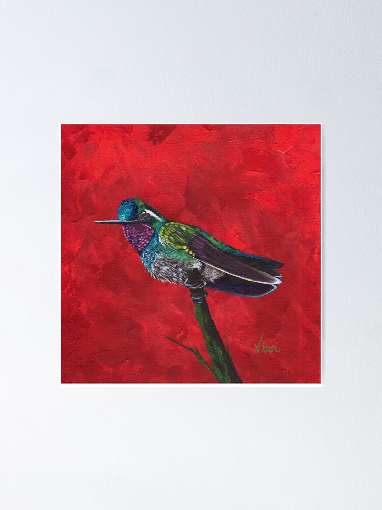 Póster «Colibrí multicolor» de Vivian-Art77 | Redbubble