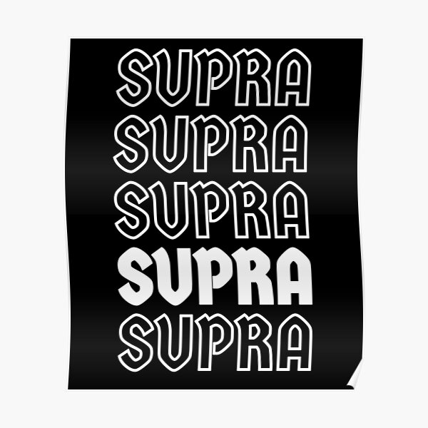 "Toyota Supra repeat car typography text design" Poster by Jdm-Knights ...
