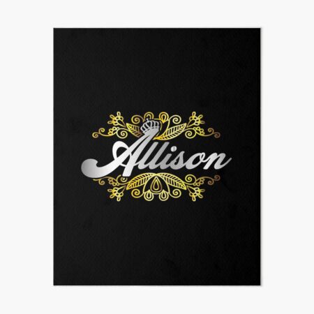 Lámina rígida «Diseño de nombre Allison - Allison - soy Allison, regalo ...