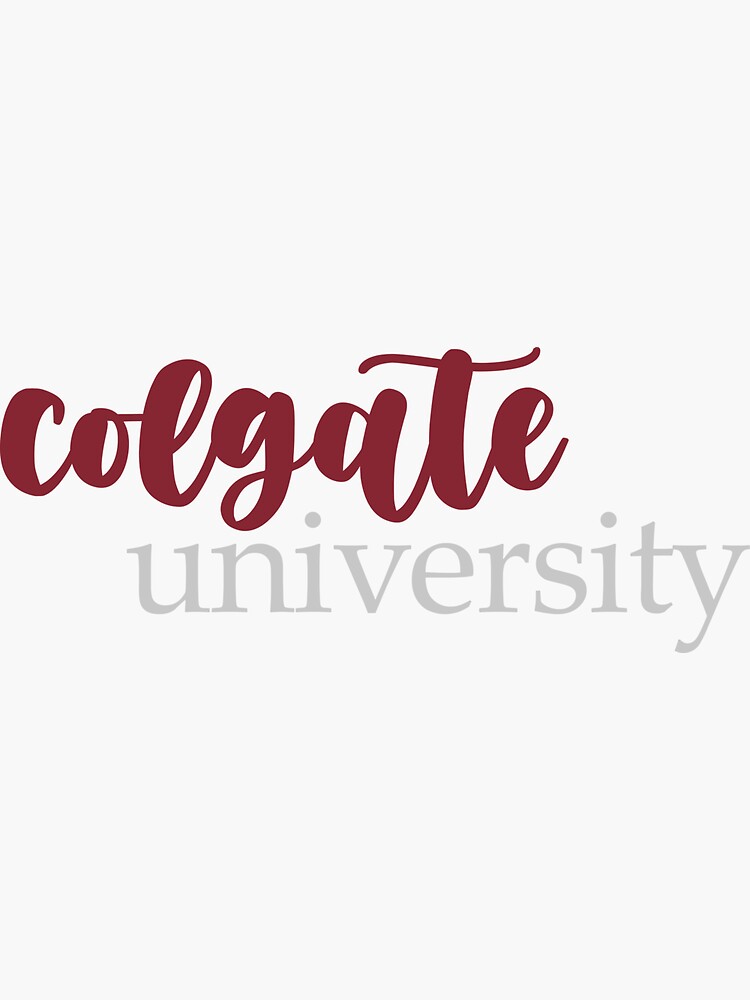 "Colgate University Cursive" Sticker by kayleeoconnor | Redbubble