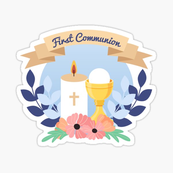 "First communion" Sticker by chulitad | Redbubble