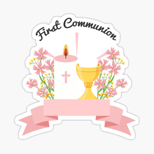 "First communion" Sticker by chulitad | Redbubble