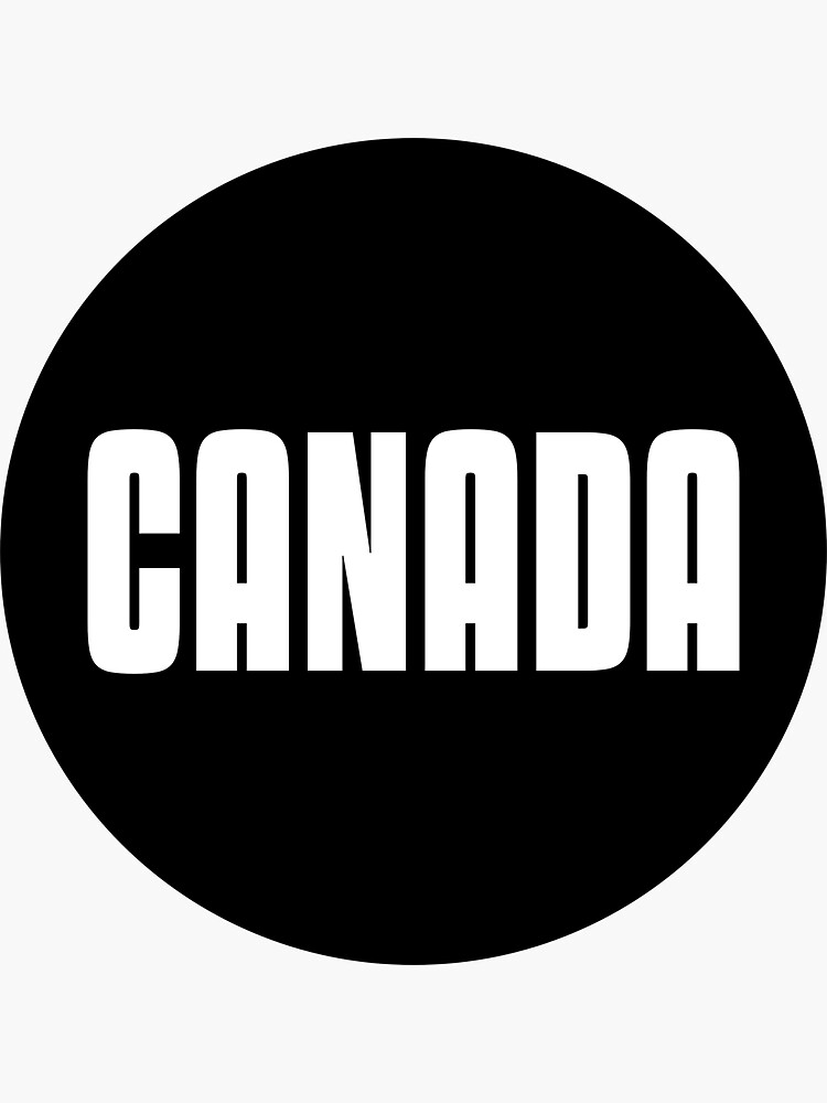 "Canada Simple Text Logo" Sticker by dylanxh | Redbubble