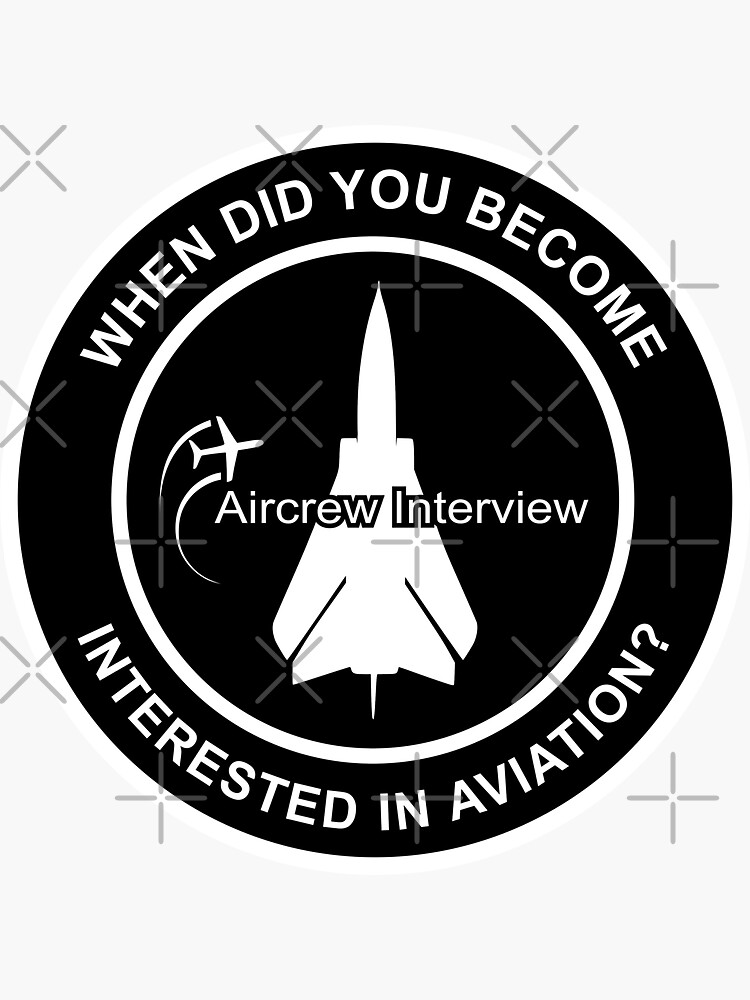 "Aircrew Interview Patch" Sticker by ACInterview | Redbubble