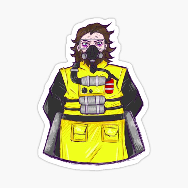 "Caustic apex legends" Sticker for Sale by Miksutos | Redbubble