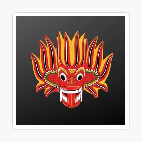 "sri lanka yaka" Sticker by janakadth | Redbubble