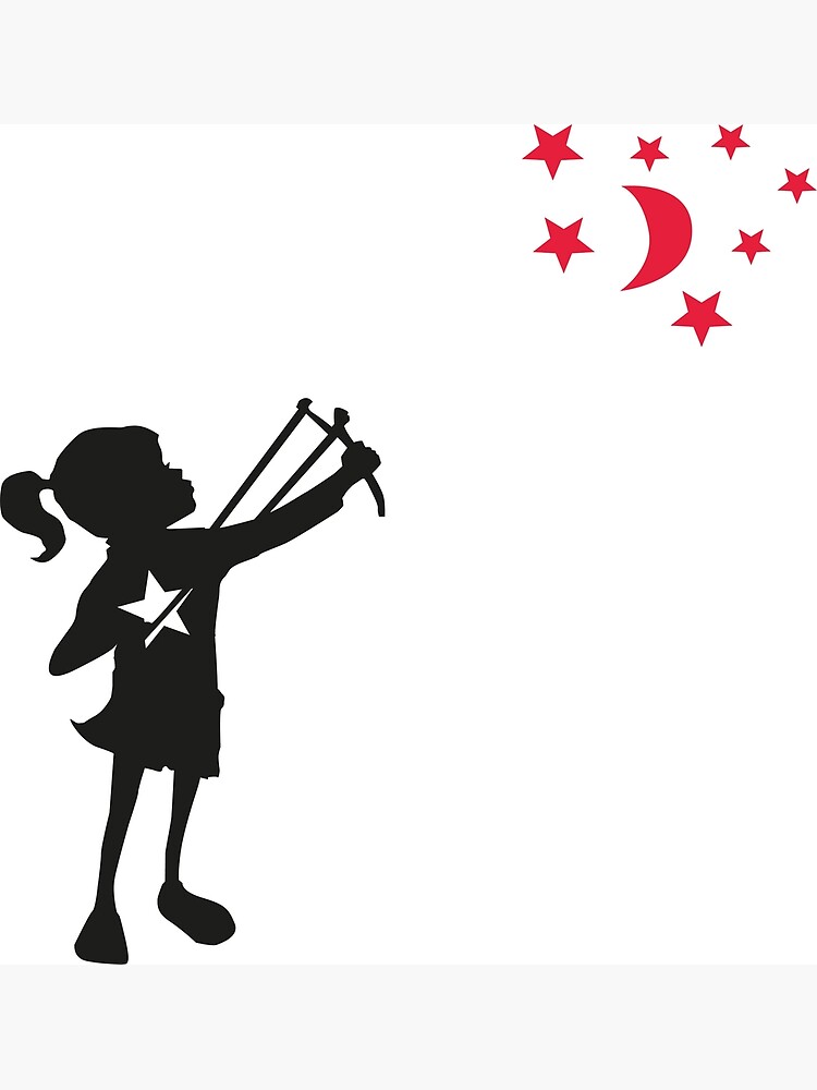Banksy Girl Slingshot Poster For Sale By Heimatkiosk Redbubble