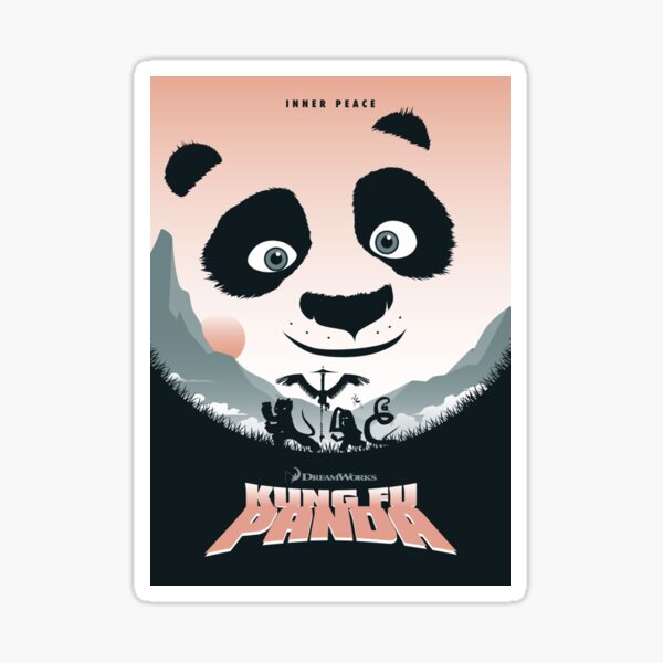 "Kung Fu Panda" Sticker for Sale by migguellwilly | Redbubble