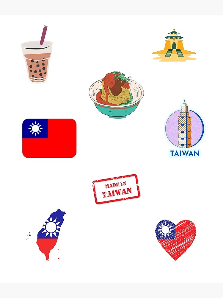 "Taiwan Sticker Pack" Poster for Sale by Glitch01 | Redbubble