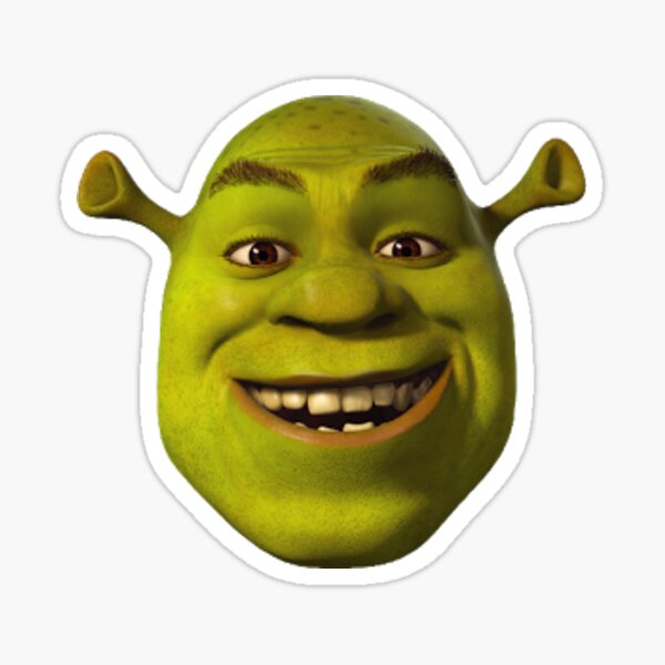 "Small Shrek" Sticker for Sale by memeChef | Redbubble