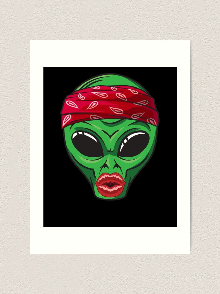 "Alien with lip filler Botox Funny alien" Art Print for Sale by gogo-jr ...