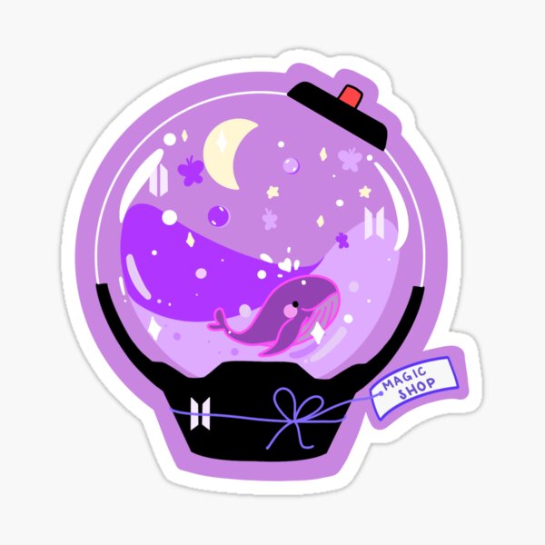 Pegatina «Pegatina BTS Magic Shop Army Bomb Potion» de asianhat | Redbubble