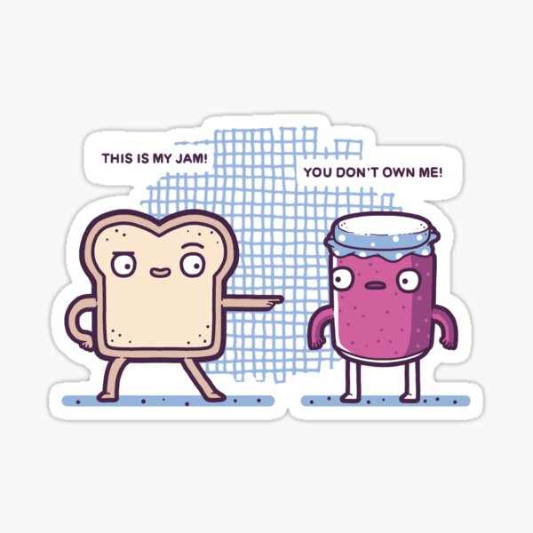 "This is my Jam" Sticker by Randyotter | Redbubble