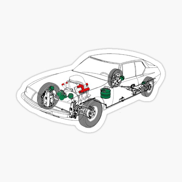 "Citroen SM" Sticker for Sale by doublechevron21 | Redbubble