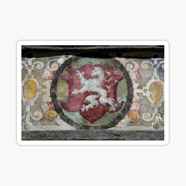 "Rampant two-tailed lion, royal arms of Bohemia" Sticker for Sale by ...