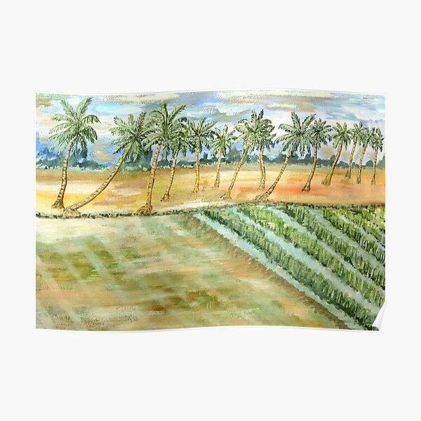 "Monsoon at Field View - Kerala" Poster for Sale by tek5-MAJ | Redbubble