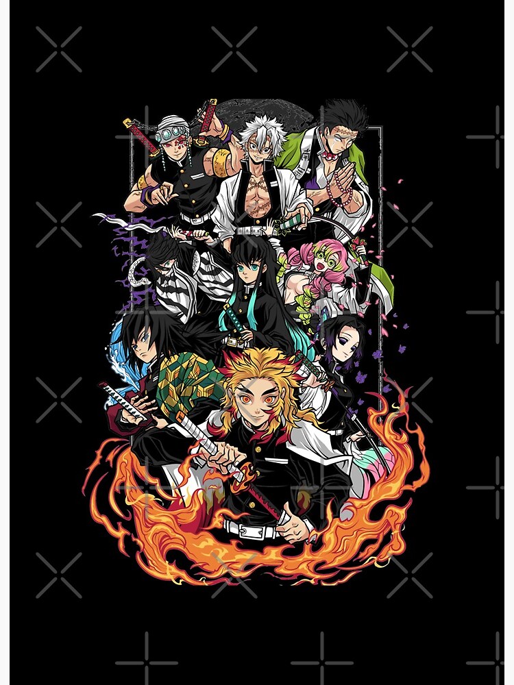 "Hashira Demon Slayer T-Shirts Gift For Fans, For Men and Women" Art ...