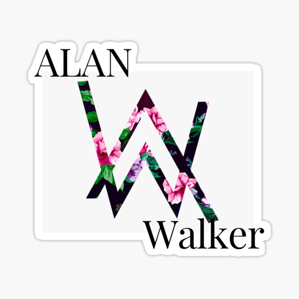 "Alan walker logo" Sticker for Sale by 3luuo | Redbubble