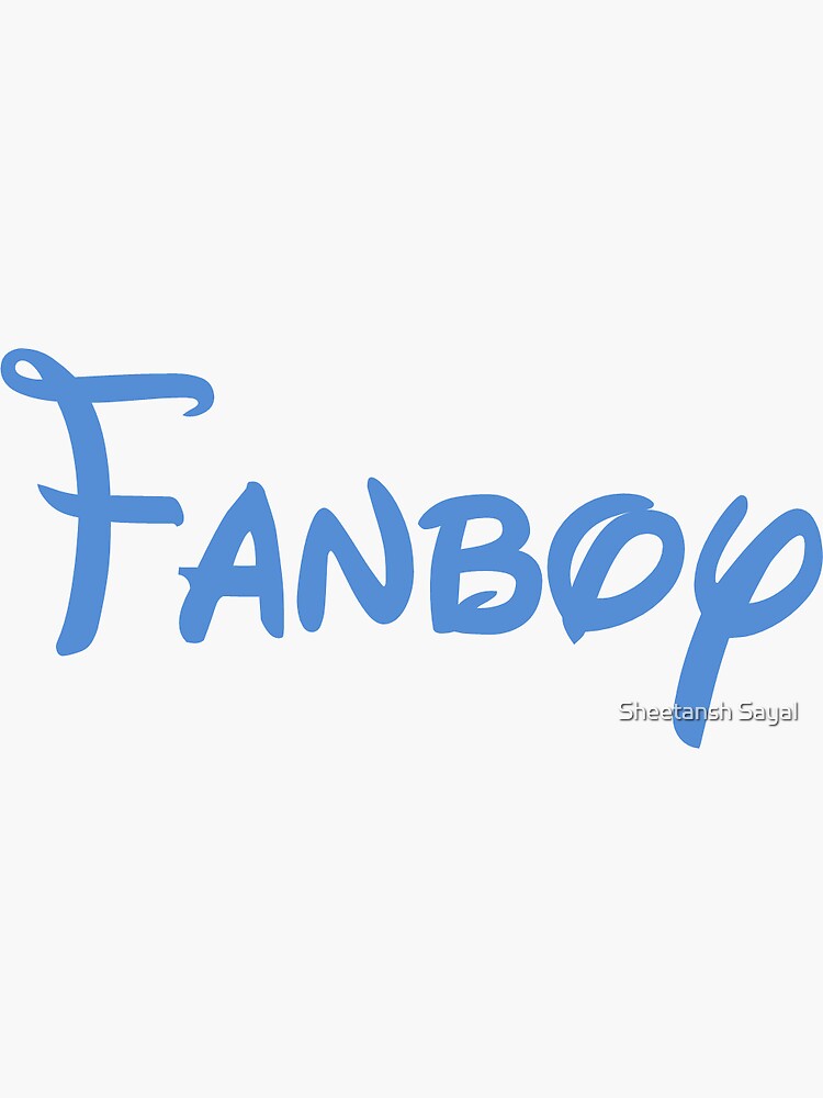 "fanboy" Sticker for Sale by disneys | Redbubble