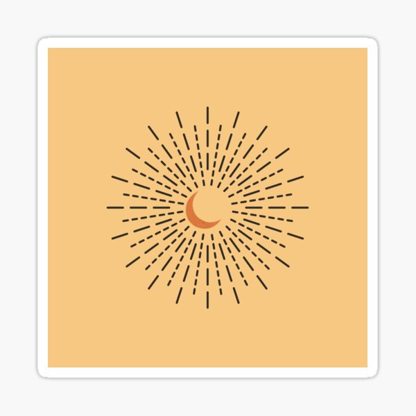 "Boho Sun" Sticker for Sale by Alina-Vacevici | Redbubble